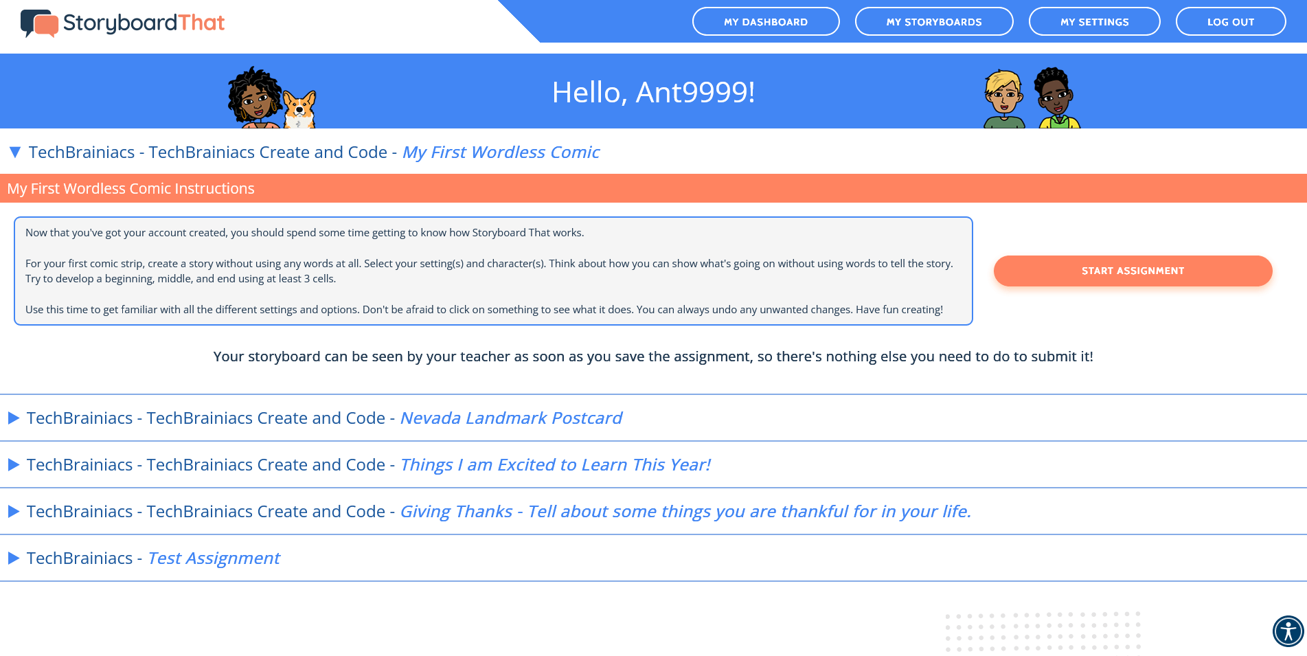 Storyboard That – TechBrainiacs PlayCreate